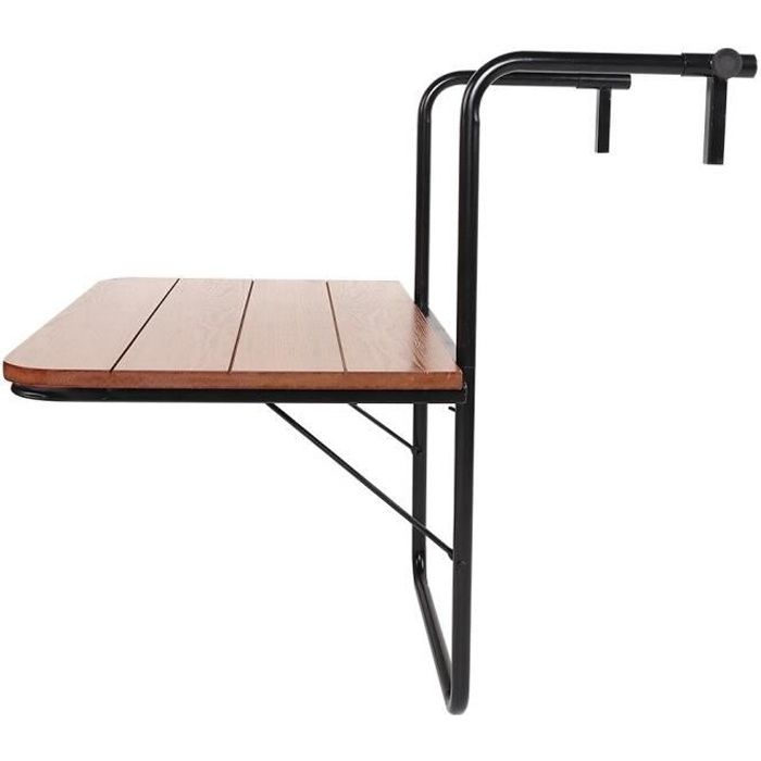 Table suspendue Balcon Garde-corps Table en fer Table de jardin pliante ...