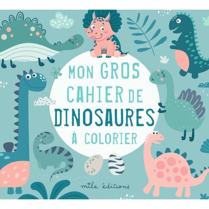 Mon gros cahier de dinosaures à colorier - Cdiscount Beaux-Arts et ...