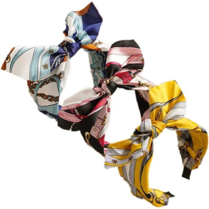 Bandeaux Larges Pour Femmes Bandeaux En Tissu Élastique, Bandeaux À ...