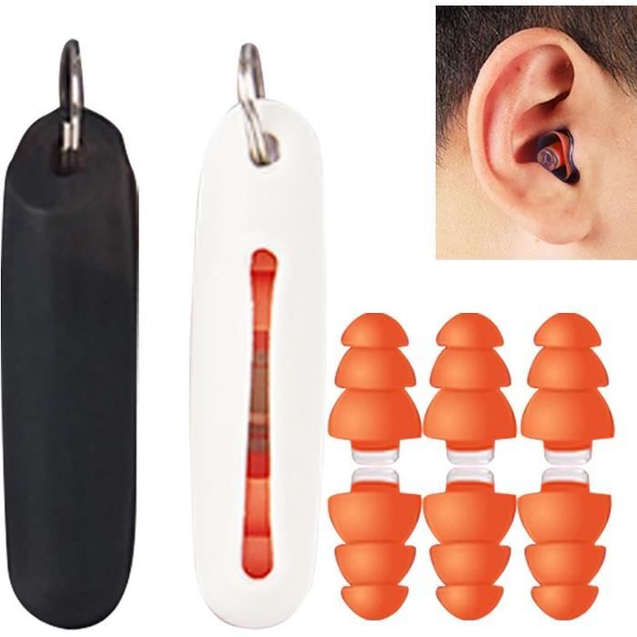 Bouchons D'Oreille,3 Paires Boule Quies En Mousse Souple Avec Boites De ...