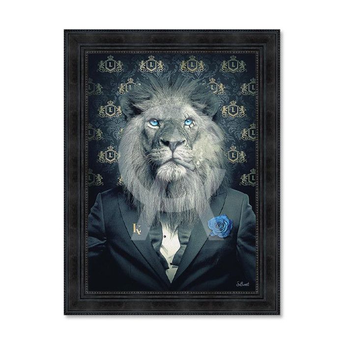 Tableaux, toiles et plaques décoratives - Binet - Cadre en bois avec ...