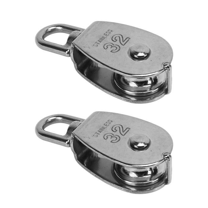 Poulie à Poulie Simple, Poulie Rotative Silencieuse 2 Set Économie de ...