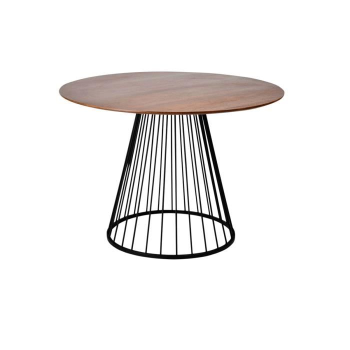 Table Romane noir/bois - Opjet - Cdiscount Maison