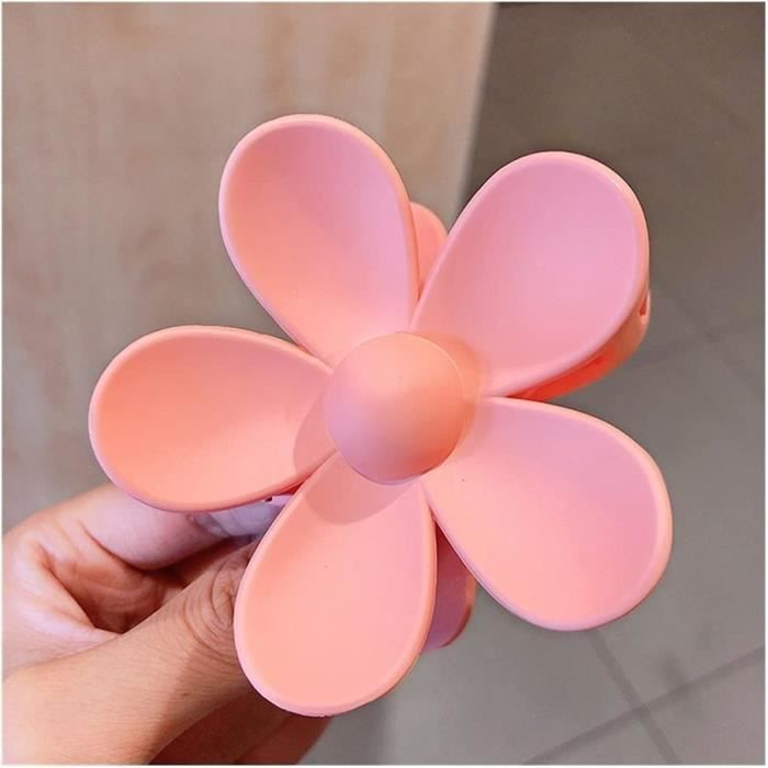 Pince Cheveux Grandes Fleurs Bleues Griffes De Cheveux En Plastique ...