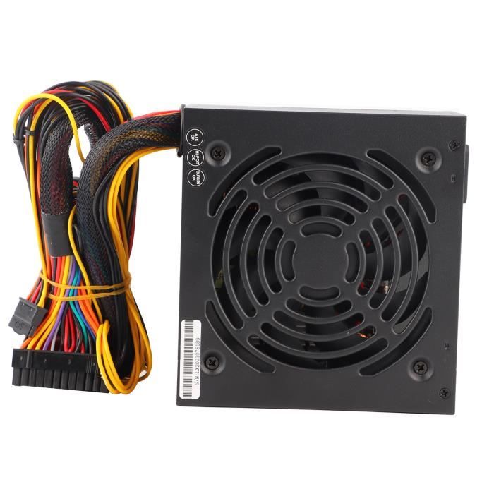 Alimentation PC - GOTOTOP - ATX-500W - 500W - Silencieuse - Ventilateur ...