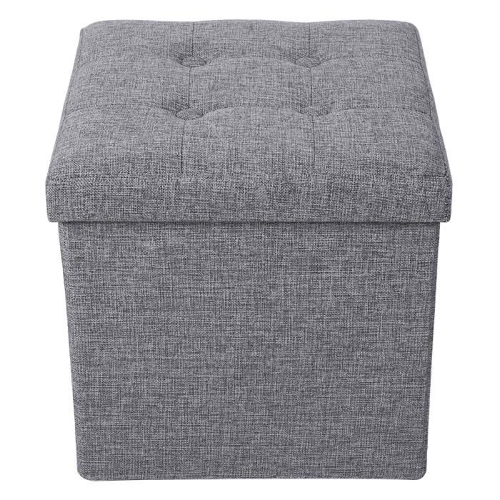 Boîte de tabouret de rangement pliable multifonctionnelle de couleur ...