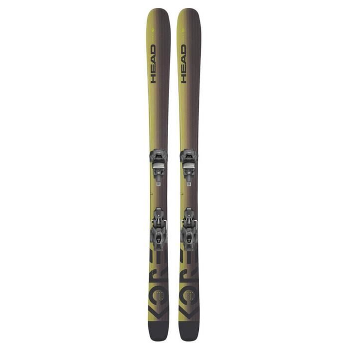 Ski freeride - HEAD - Kore 93 - Graphène, Karuba et Carbone - Jaune ...