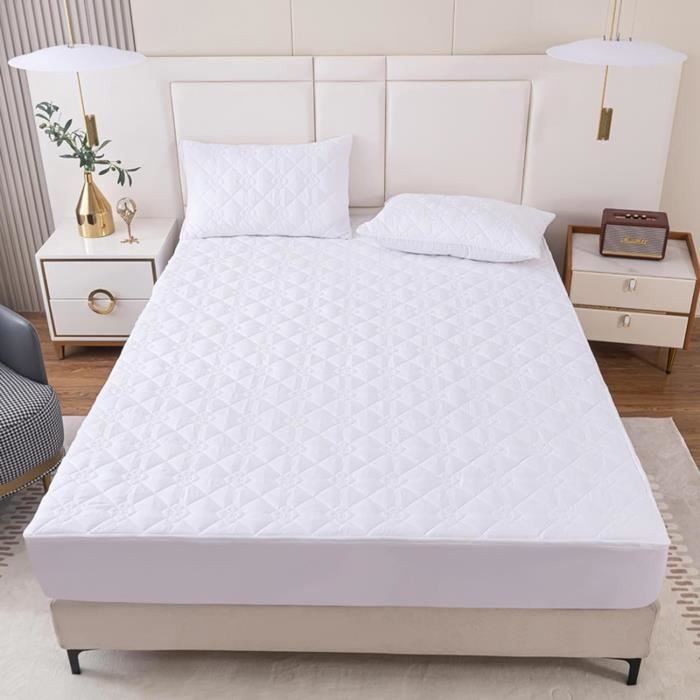 Housse de Matelas Matelassé 140X190 Personnalisable Protège-Matelas ...