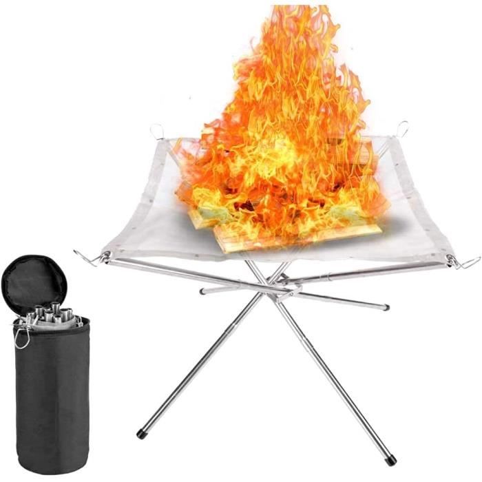 Foyer de camping portable d'extérieur - Brasero chauffant pour jardin ...