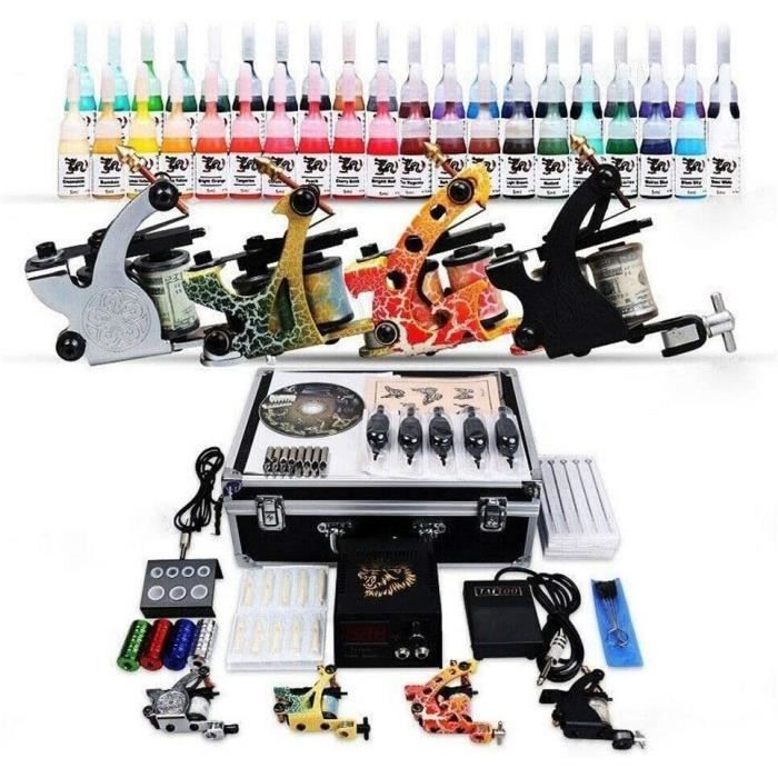 Kit complet de tatouage - Machine à tatouer - 4 machines à tatouer ...