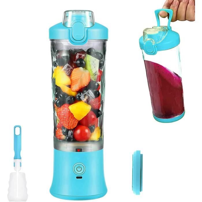 Blender Portable Smoothie Mixer, 600Ml Mixeur Portable Pour Smoothies ...