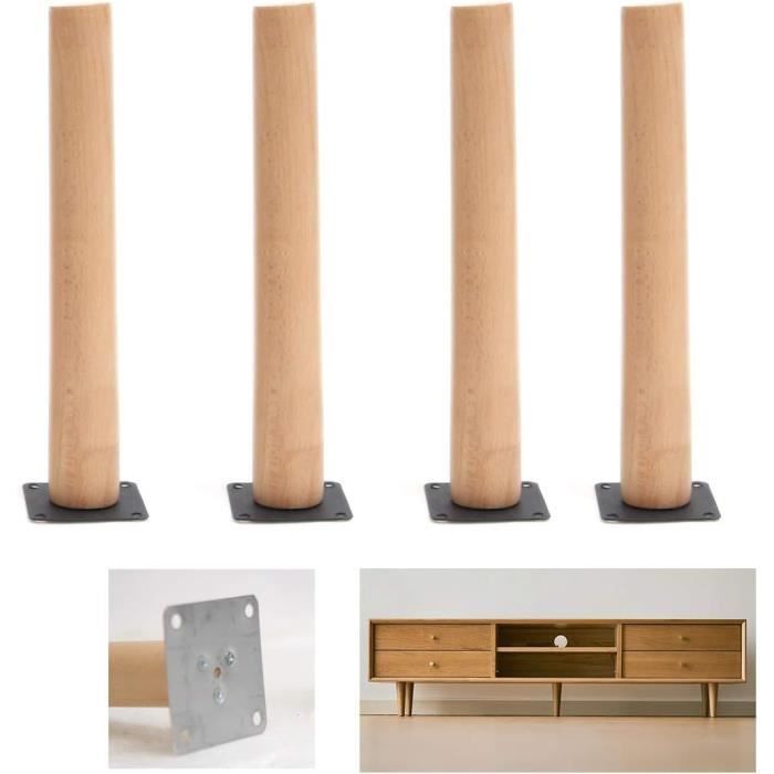 Pieds De Meubles En Bois Massif,Canapé Pieds En Hêtre,Cône Droit Armoires Meubles Jambes,Pieds ...