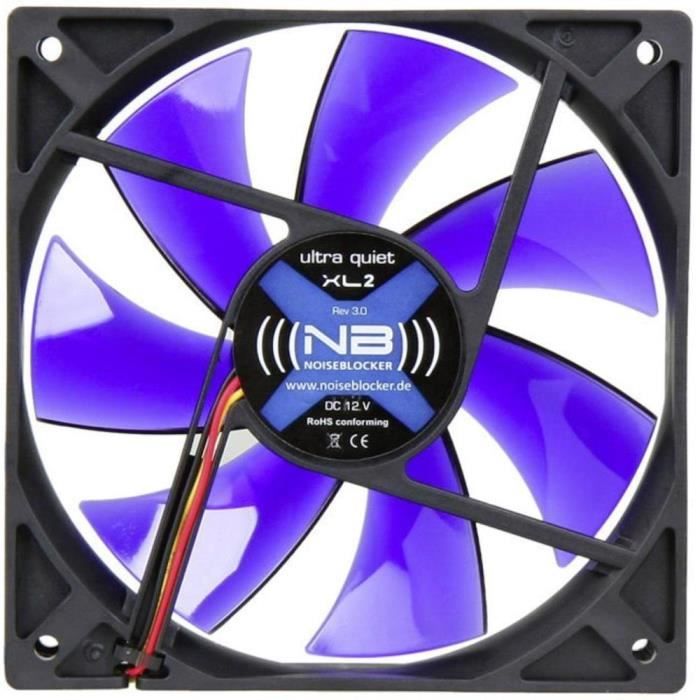Noiseblocker Pc Case Fan 120Mm Blacksilent Fan Xl2 - Ventilateur Pour ...