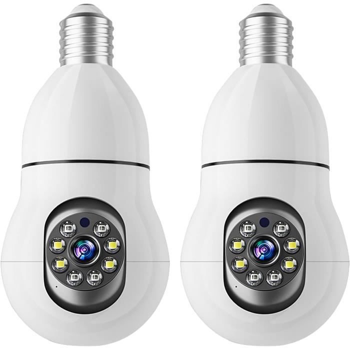 Caméra Ampoule Wifi, Caméra De Sécurité E27 2. 4Ghz- 5Ghz Wifi 1080P ...