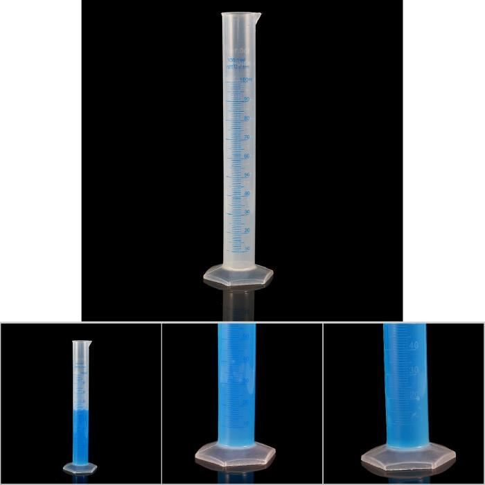 Cylindre gradué - YOSOO - 100ml - Plastique - Résistance à la corrosion ...