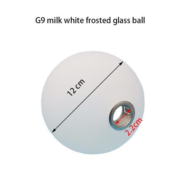 Abat-jour,Outer D12 inner D2.2--Abat jour en verre dépoli blanc lait ...