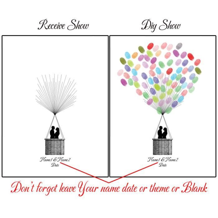 LIVRE D OR,HK099-21x30cm A4 No Frame--Livre'or personnalisé en toile à ...