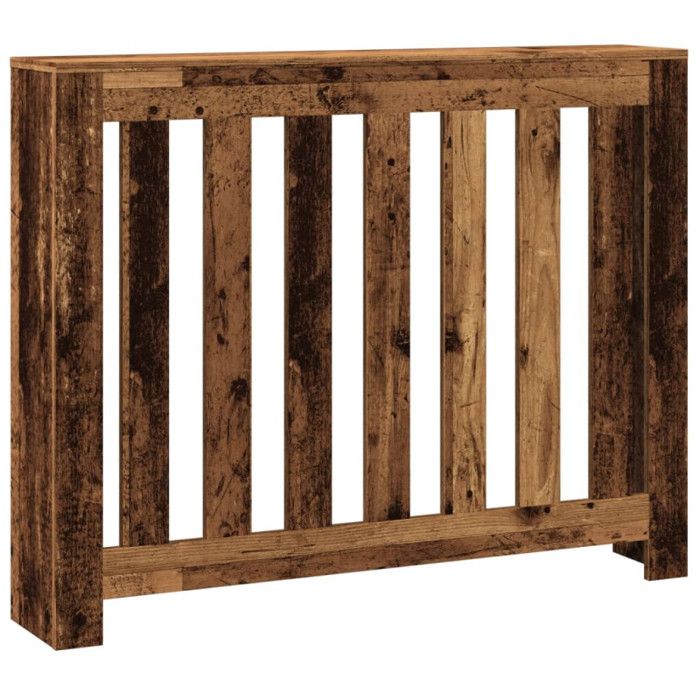 Cache radiateur vieux bois 104x20x82 cm bois d ingénierie - Cdiscount ...