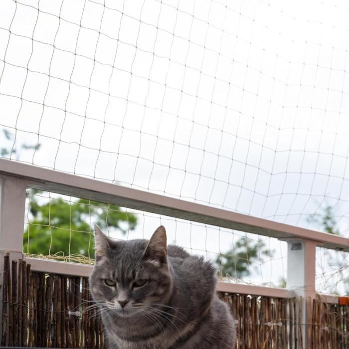 Filet pour chat - 3 x 8m Pour balcon,Sans perçage Transparent Haute ...