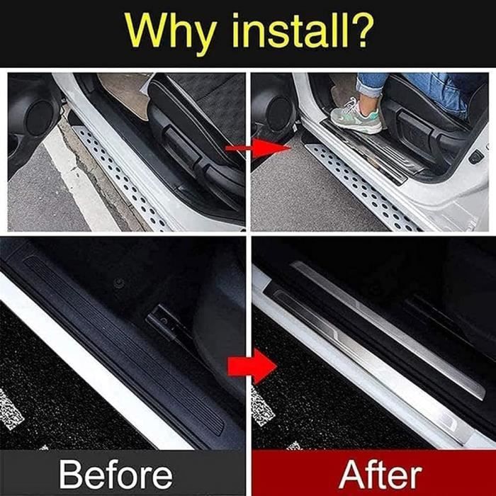 Auto Plinthes pour Mazda 2 3 6 Cx-5 Cx-30 Cx-50 Cx-60,Acier Inoxydable ...