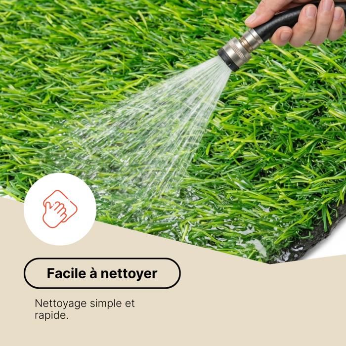 TAPISO Natural Deluxe Gazon Synthétique Tapis Gazon Pelouse ...