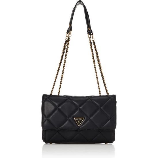 Guess Cessily convertible xbody flap Sac d'epaule Taille Unique Noir ...
