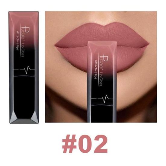Rouge À Lèvres Matte Lipstick Lip Liner Set Velvet Nude Lipstick Lip ...