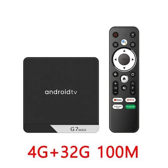 Boîtier Smart TV - RNCYN - G7 Max S905X4 - Android 11 - 4 Go RAM - 64 ...