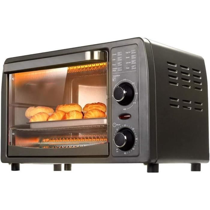 Mini Four Grille-Pain, Acier Inoxydable, Minuterie 60 Min, Four Grille ...