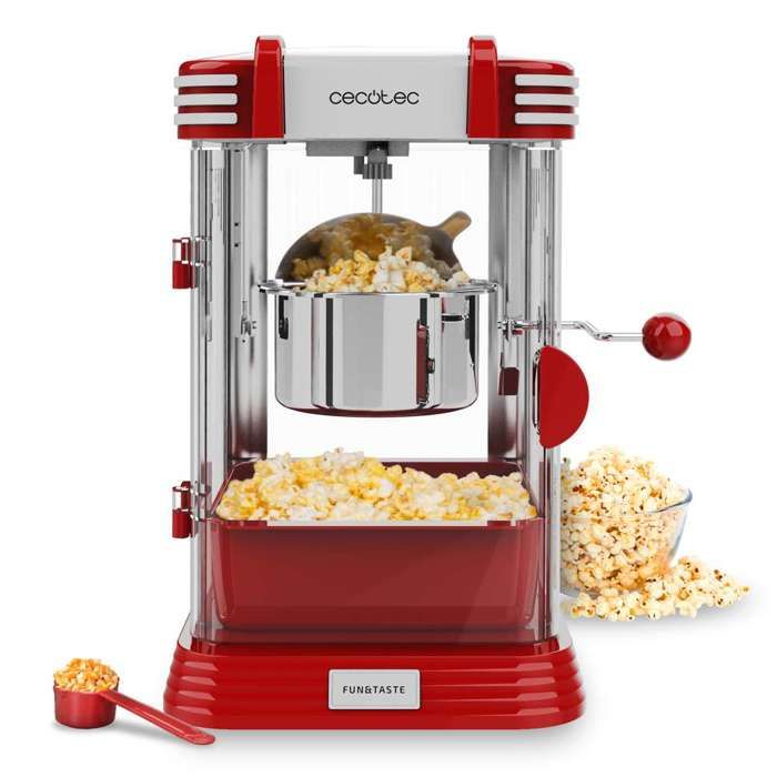 Machine à pop corn Cecotec design rétro. Fonctionnement air chaud ...