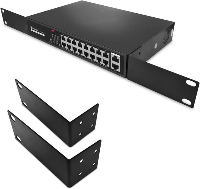 Switch 18 Ports 10/100Mbps 16 Ports poe jusqu'à 200W, Chaque Port jusqu ...