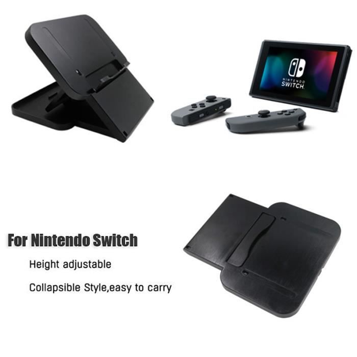 Stand kjh noir - Support de jeu pliable et réglable pour Nintendo Switch, support de jeu compact ...