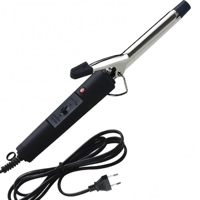 La couleur noire Fer à friser électrique professionnel pour femmes ...