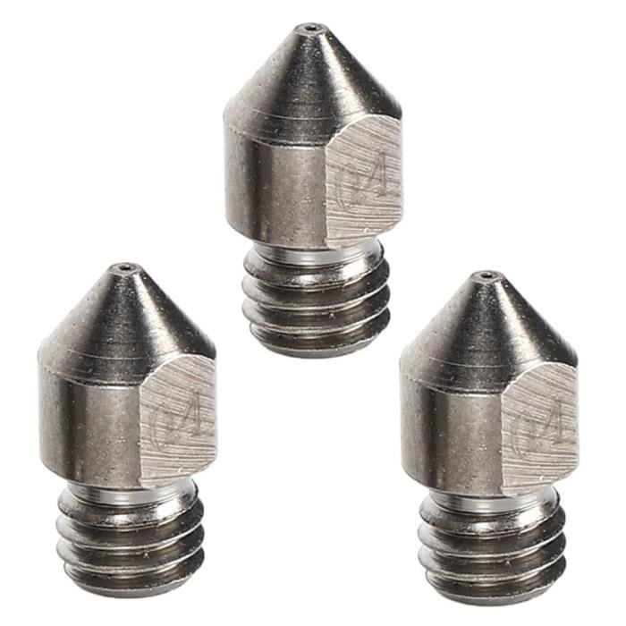 Alomejor buse en acier trempé 3 pièces buses d'impression 3D buse ...