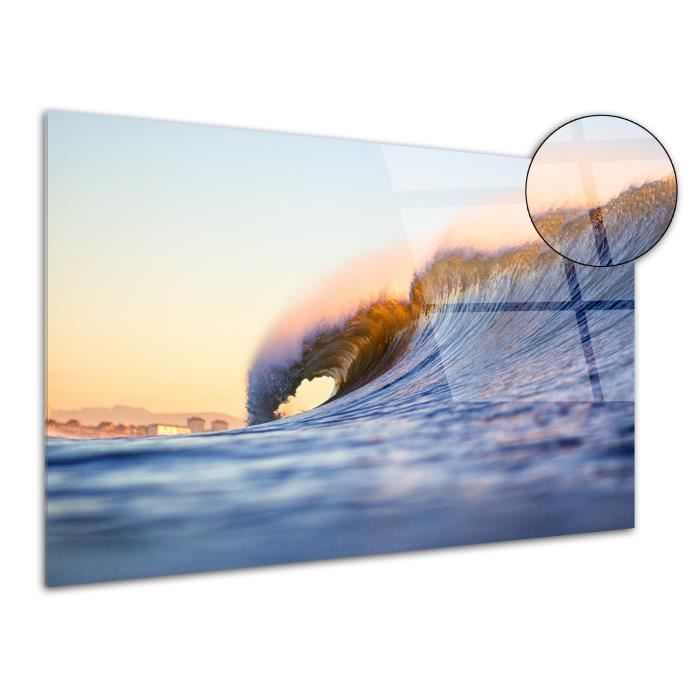 DECLINA, Tableau paysage plexiglas, Tableau plexiglas décoratif Sunset ...