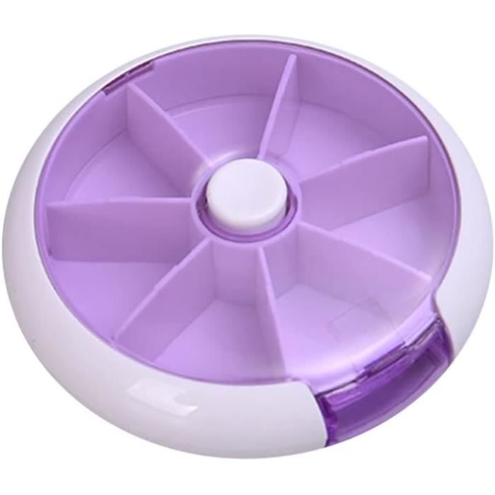 Pilulier Rond À 7 Cellules Pilulier Semainier De Poche, Boîte À Pilules ...