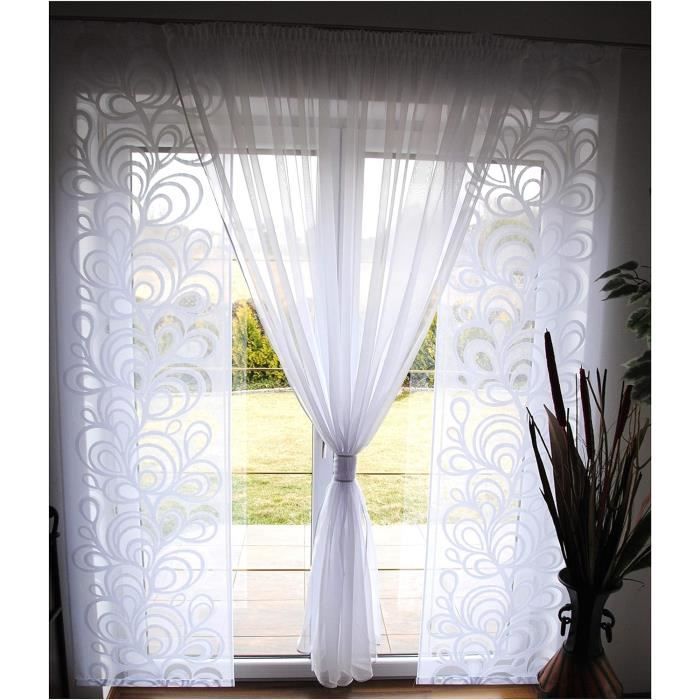 Hg-Amelia Rideau De Balcon Design Moderne (Motif 2)[n10202] - Cdiscount ...