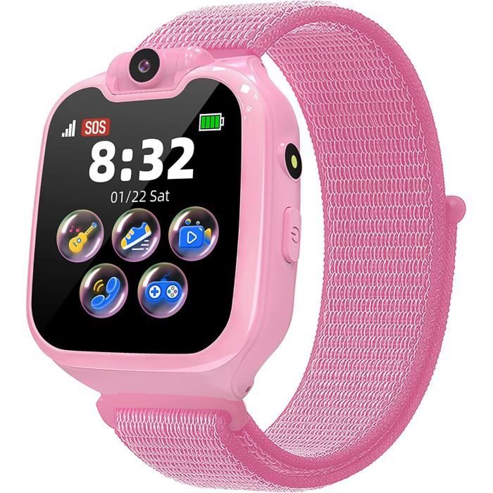 Montre Connectée Enfant Podomètre Téléphone ,Caméra Rotative Jeux ...