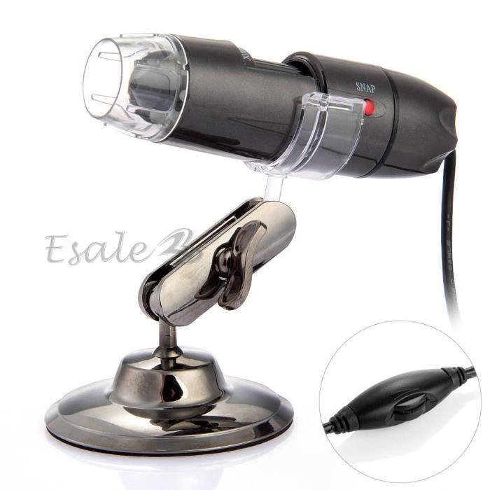 Mini Microscope Digital USB 50-800X 2MP LED Blanc pour Science ...