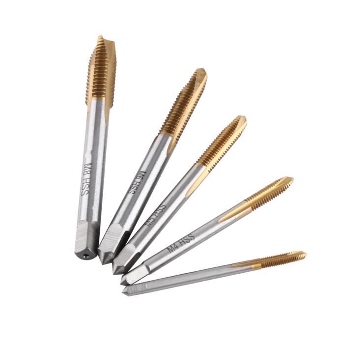 Taraud à vis - Non spécifié - Revêtu de titane - Acier rapide 6542 ...