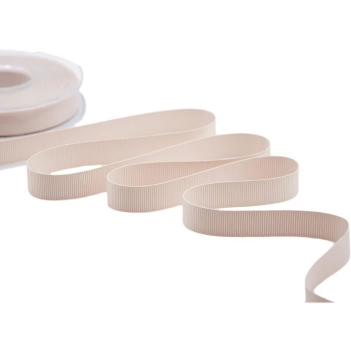Gros Grain, Ruban Décoratif Pour L'Emballage, Faveurs, Tissu Italien - Rose Poudré, 15 Mm X 20 M ...