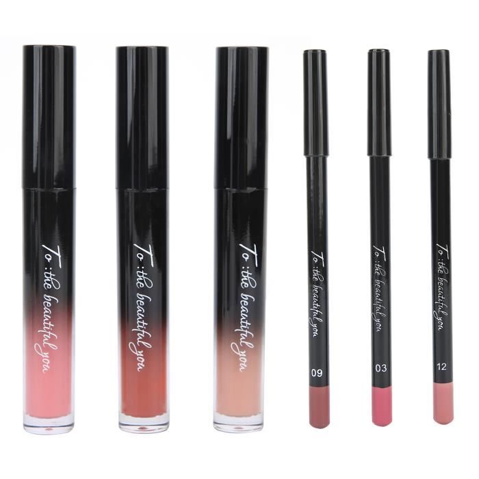 EBTOOLS Gloss à lèvres liquide mat NAGETA Lip Gloss Lip Liner Set ...