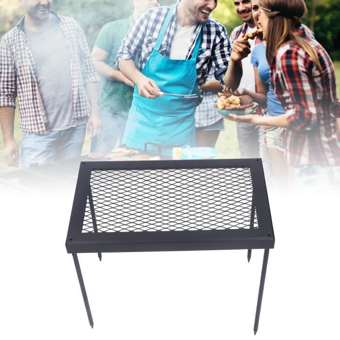ESTINK Table de filet de fer pour barbecue en plein air Barbecue en ...