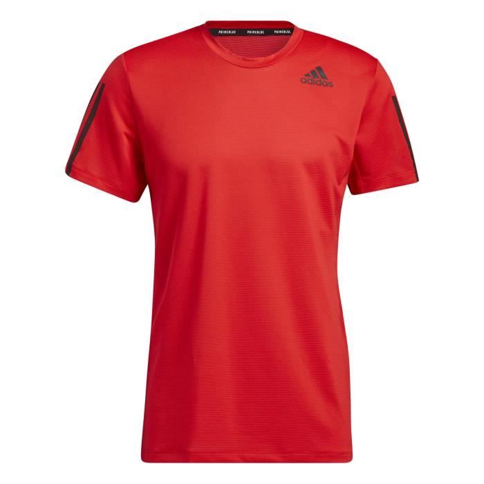 T-shirt Adidas Aeroready 3-stripes Slim rouge homme Rouge - Cdiscount ...