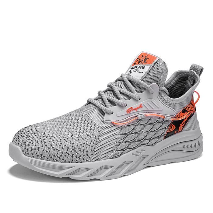 Baskets Homme Fashion Chaussures Sport Sneakers Gris - Cdiscount Chaussures