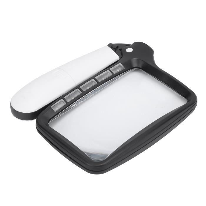 Loupe pliable portable avec lumière LED - QIILU - haute définition ...
