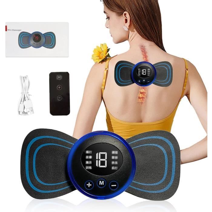 Mini Masseur De Cou Électrique,Masseur Électrique Du Cou, Patch De Massage Électrique Sans Fil ...