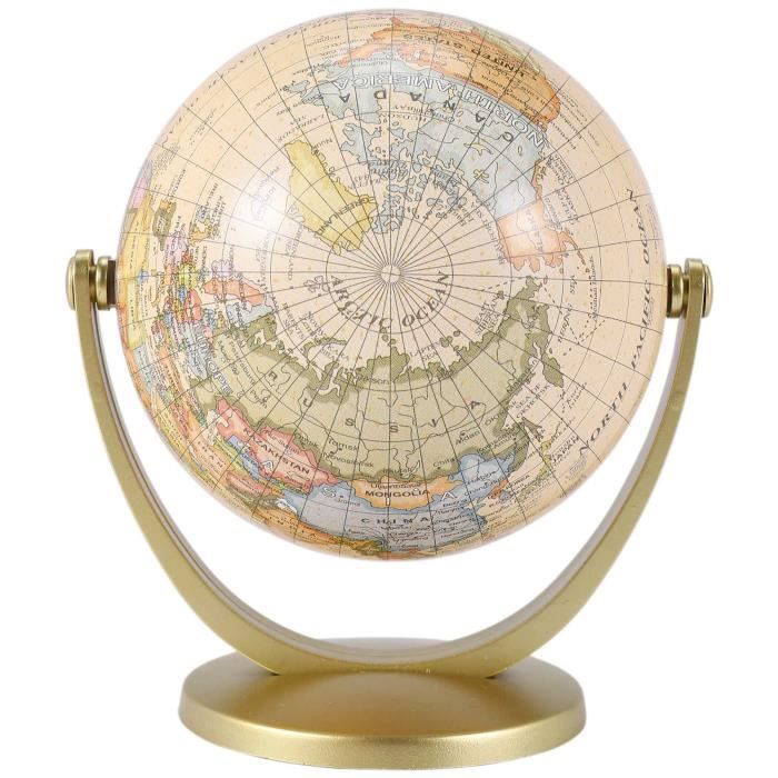 Rotation Monde Globe Terrestre Antique Home Office Desktop Decor ...