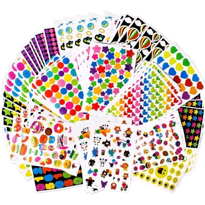 5000+ Gommettes Enfant Autocollants s Colorés pour Scrapbooking DIY ...