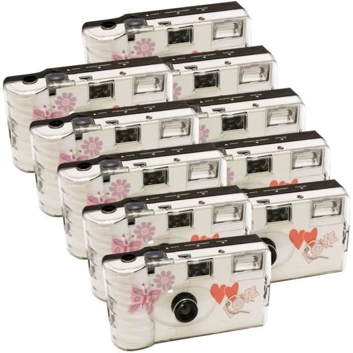 10 x PHOTO PORST appareils photo jetables pour 27 photos avec flash22 ...